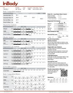 Inbody 570 Body Composition Body Fat Analysis - Sand & Steel