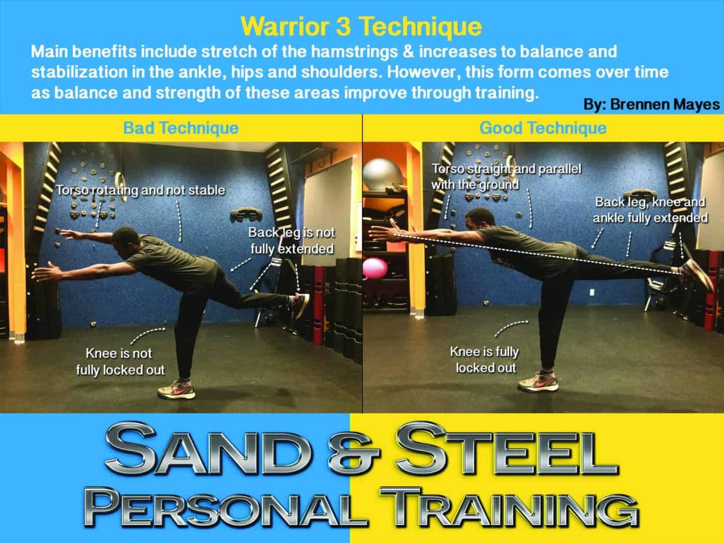 Mastering Body Weight Exercises: Lunge, Pushup, and Warrior III