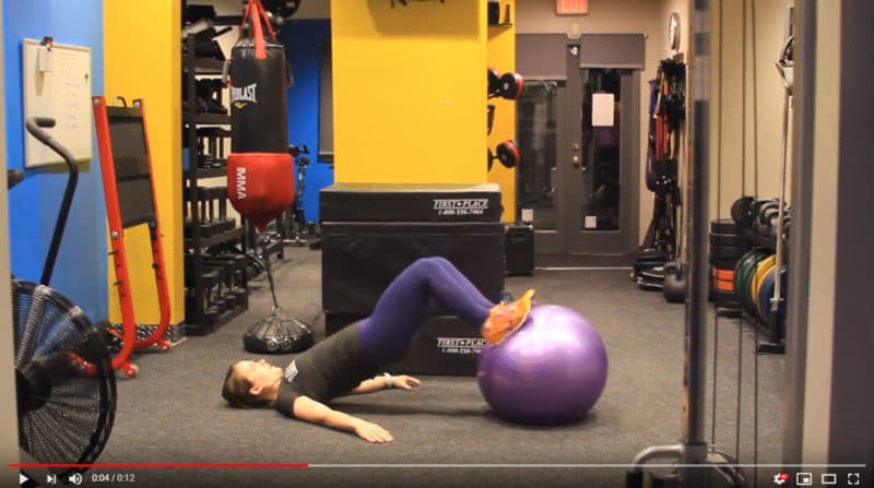 Swiss Ball Hamstring Curl - CrossFit Sand & Steel