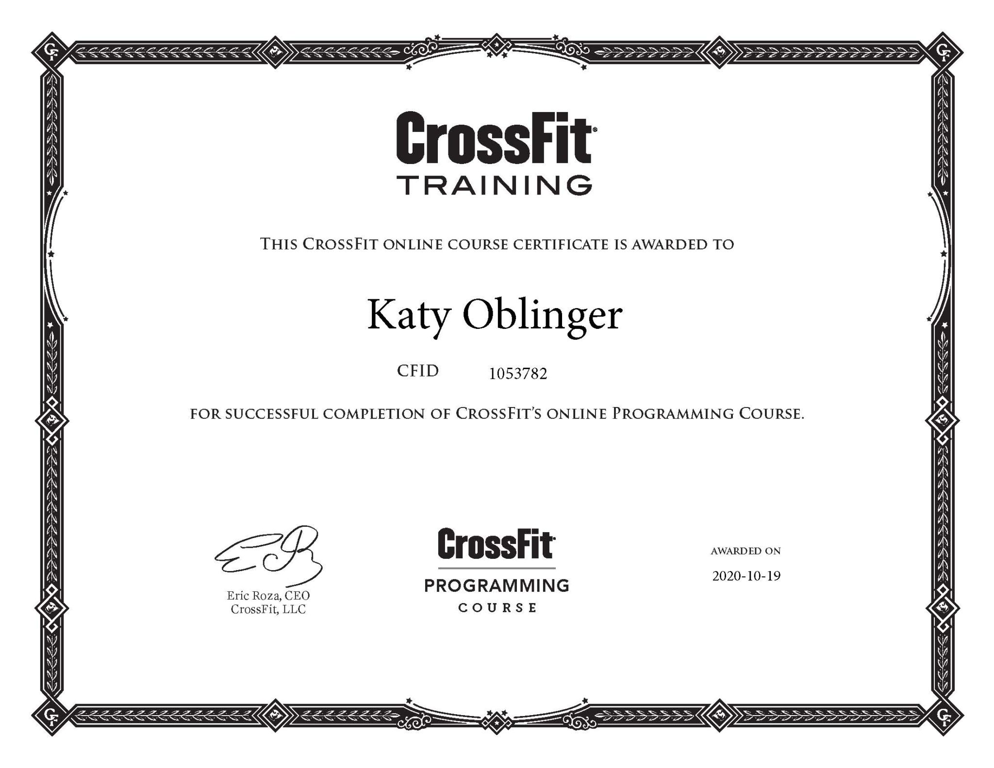 Katy Oblinger - Signature Coach - CrossFit Sand & Steel