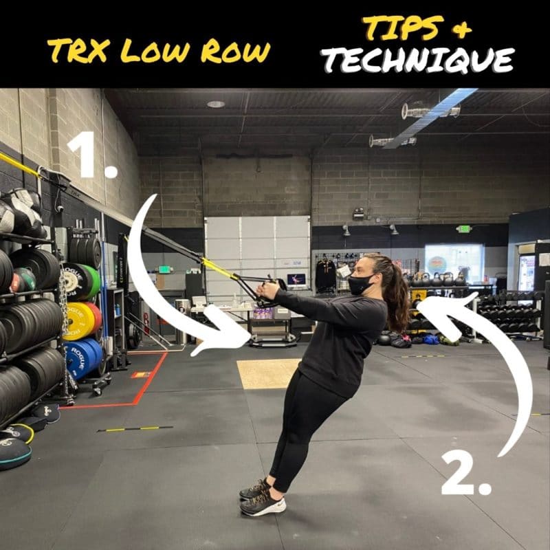 TRX Low Row: Exercise Tips - CrossFit Sand & Steel