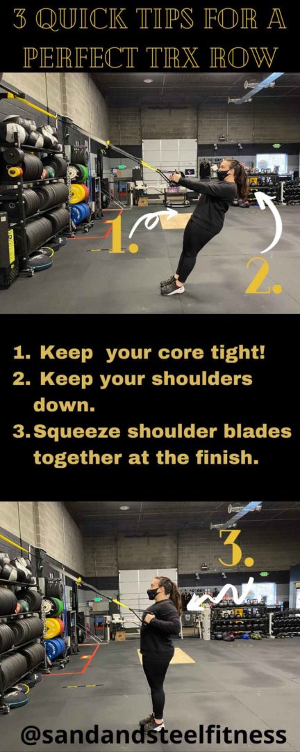 TRX Low Row: Exercise Tips - CrossFit Sand & Steel